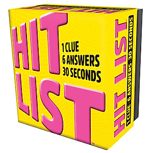 Gamewright - Hit List - 1 Clue, 6 Answers, 30 Seconds, Yellow