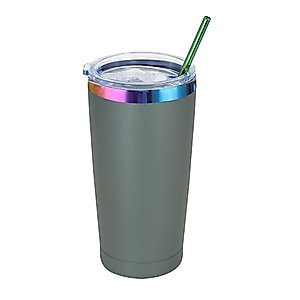 Icesip 20oz Tumbler with Lid And Straw,Stainless Steel Vacuum Insulated Mug,Double Wall Vacuum Insulated Coffee Cups for Cold & Hot Drinks,Insulation Travel Tumblers Cups