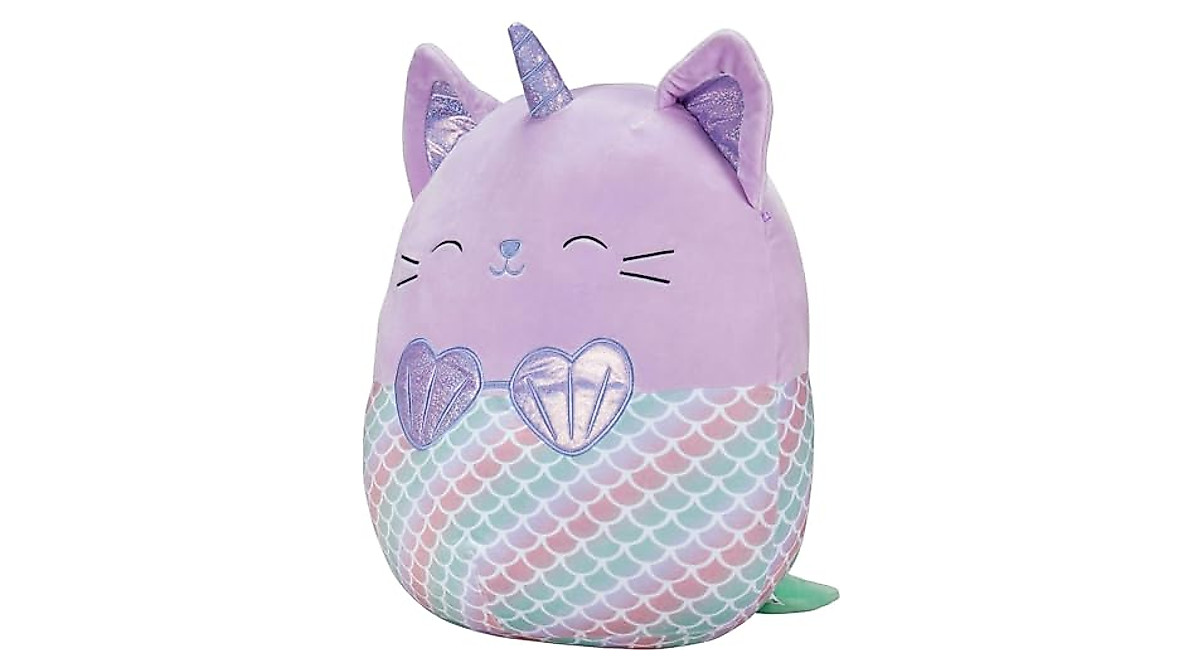 Squishmallows 16" Anya Caticorn Mermaid Plush Toy