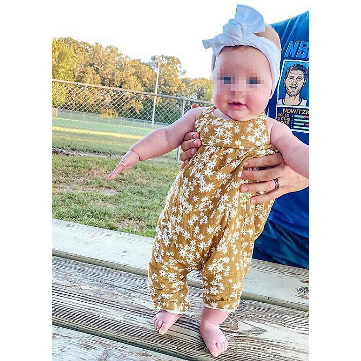 Summer One Piece Outfit Infant Baby Girl Romper Jumpsuit Sleeveless Halter Floral Bodysuit Clothes Bib Overalls