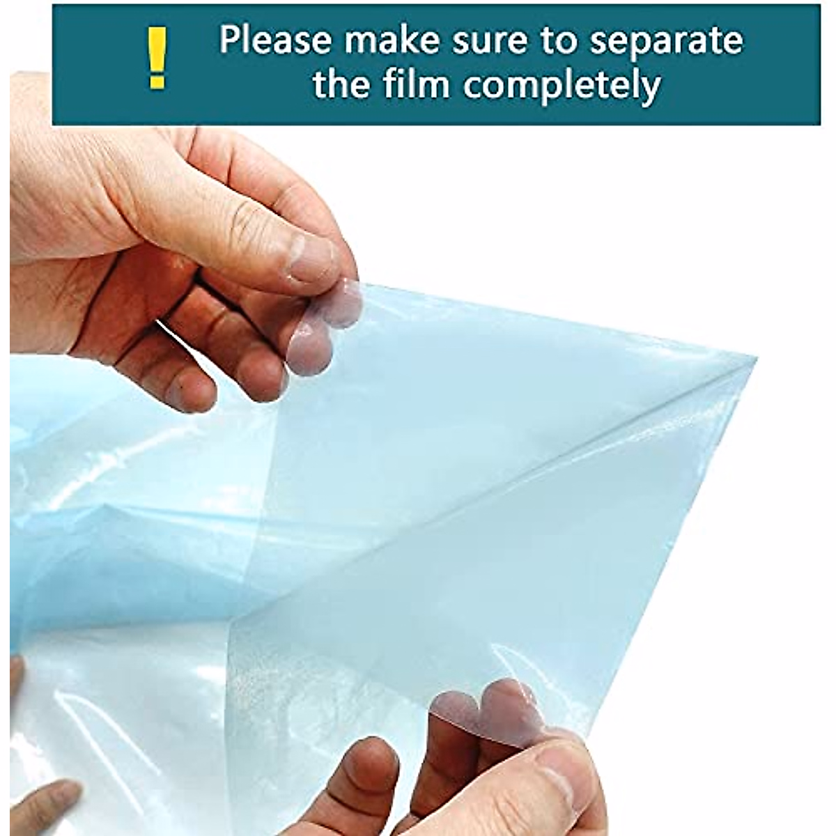 SHANGXING 2 Pack Greenhouse Clear Plastic Film-6.5 x 6.5 Ft Polyethylene Greenhouse Plant Cover Sheeting UV Resistant for Horticulture,Garden and Agriculture (2pcs)