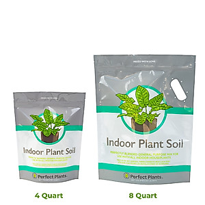 Perfect Plants Indoor Plant Soil 8qt | Perfectly Balanced Potting Mix | Gardening Substrate for All Varieties of Live houseplants