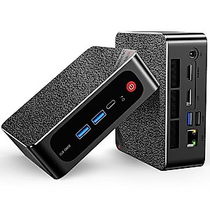 Beelink Mini PC, AMD Ryzen 7 5800H (8C/16T, up to 4.4GHz, 54W TDP), Mini Computer 16GB DDR4 1TB PCIe3.0 SSD, Support 4K@60Hz Triple Display/WiFi 6/BT5.2/USB3.2/Gaming/Office/Home Desktop PC