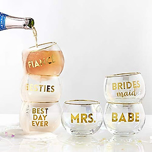 Santa Barbara Design Studio Sippin' Pretty Roly Poly Cocktail Glass, 13-Ounce, Babe