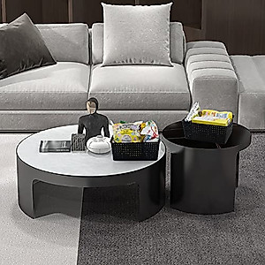 Joyeen Plastic Weave Baskets, Cupboard Storage Bins, 4 Pack