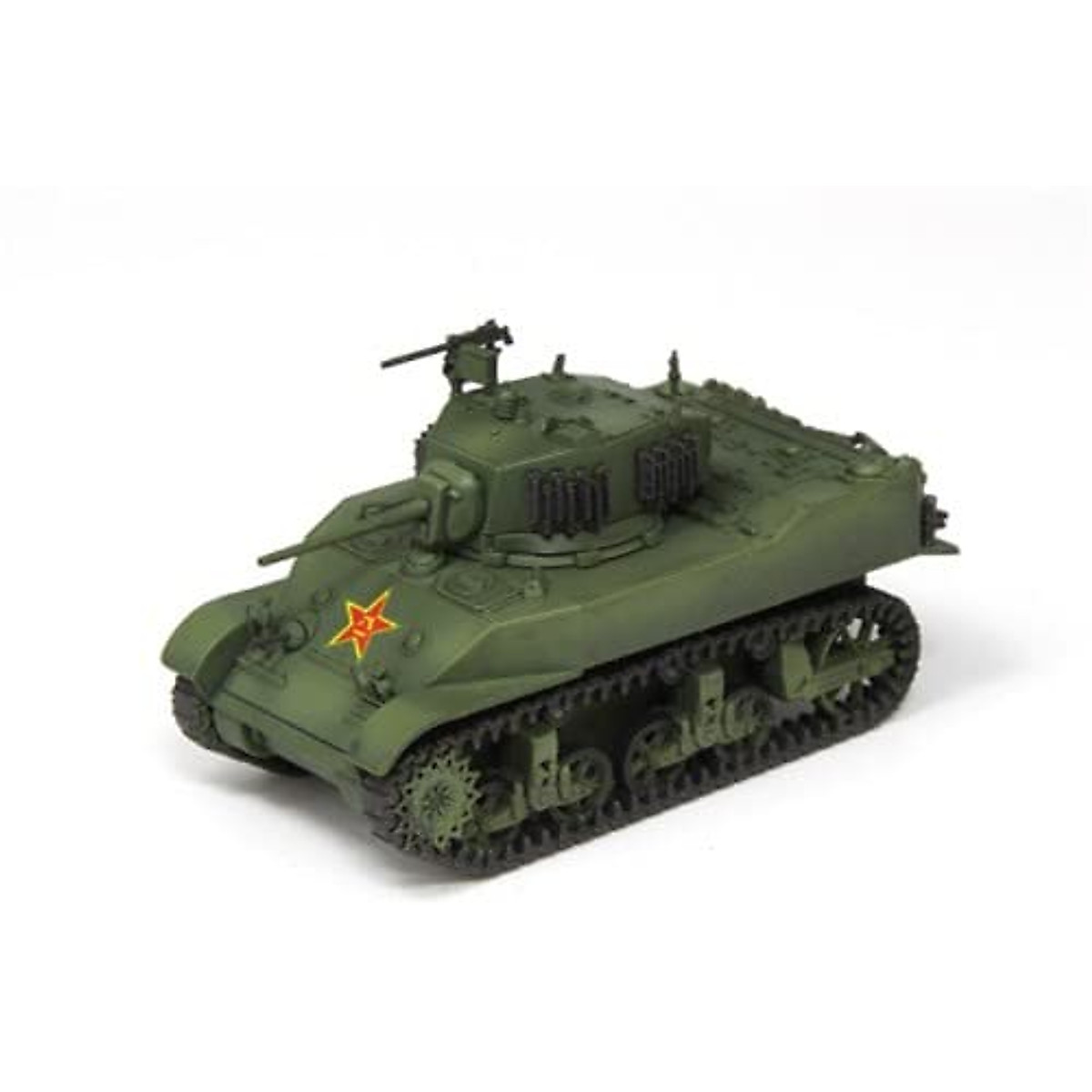 S-Model China PLA Captured Type 97 & M5A1 M5A1 Stuart Light Tank 2 Vehicles Set 1/72 ABS Tank Pre-builded Model