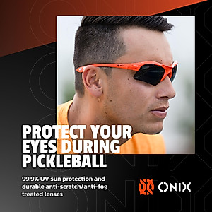 ONIX Pickleball Eagle Eyewear Sun Protection Non-Slip Nose Piece Modern and Lightweight Secure Design