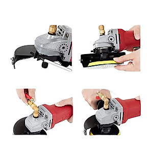HaTur Wet Polisher 860W/110V Wet Buffer with 4'' Diamond Polishing Pad Low-noise Stone Polisher Variable Speed Buffing Machine for Concrete, Marble, Granite, Ceramic Tile