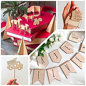 PlankKers Basswood Sheets 12"x8"x1/16" (12 Pack)- Thin Balsa Wood Sheets for Craft, Laser, Wood Burning, DIY Projects-Unfinished Plywood Sheets with Smooth Surfaces Can Be Cut and Painted to Any Shape