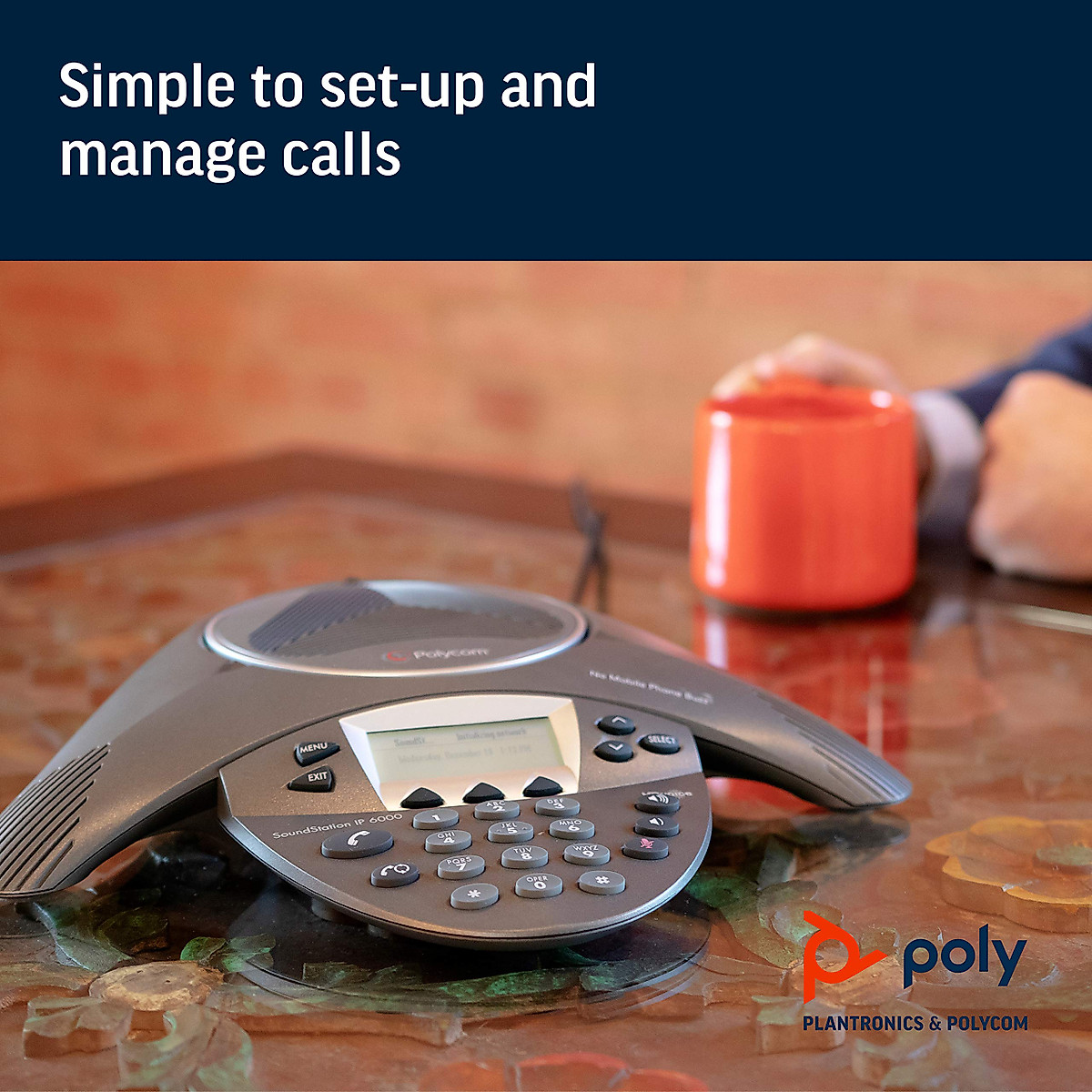 Polycom Soundstation IP 6000 2200-15600-001 For Poe - No Power Supply Included