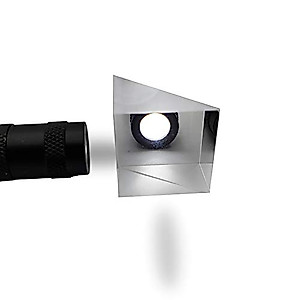25 mm Glass Right Angle Triangle Prism, Coated Reflecting Prism, Right Angle Prism Mirror, Component for Precision Optical Instruments
