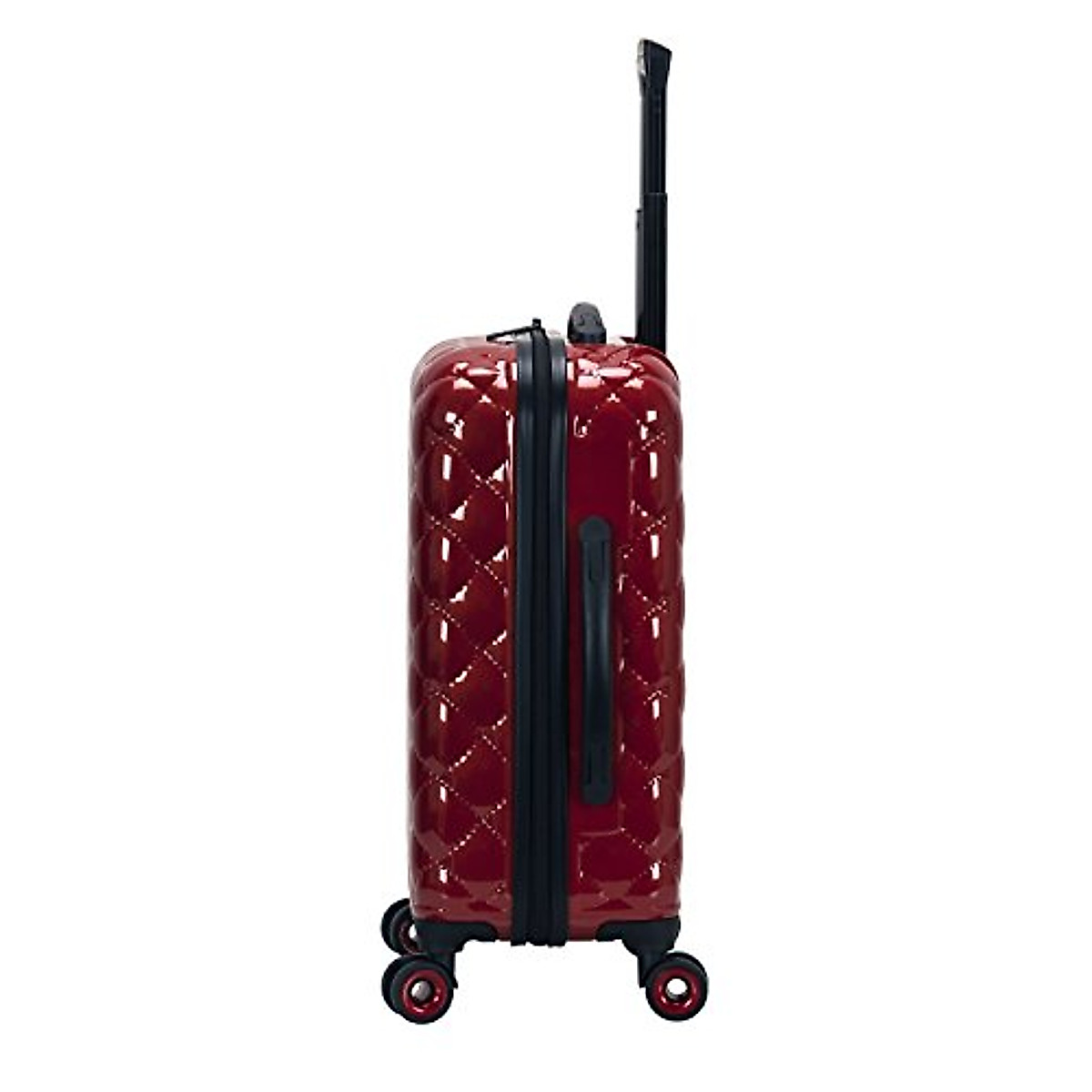Rockland Quilt Hardside Expandable Spinner Wheel Luggage, Red, 3-Piece Set (20/24/28)