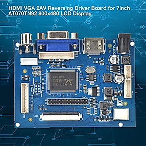 LCD Driver Board, Universal 40 Pins 9V-24V HDMI VGA 2AV Input LCD Controller Board, for AT070TN92 LED Panel AT065TN14
