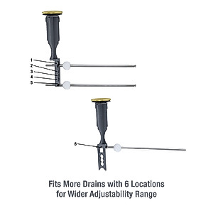 Bathroom Sink Pop-up Stopper Replacement for Lavatory Pop-up Drain Assembly, Polished Brass, 11044
