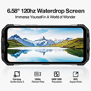 DOOGEE S100 Pro 5G Rugged Smartphone, 20GB+256GB, 66W/10800mAh Battery, 120Hz 6.58" Camera, IP68 Waterproof, Dual Speakers, Night Vision, NFC, OTG