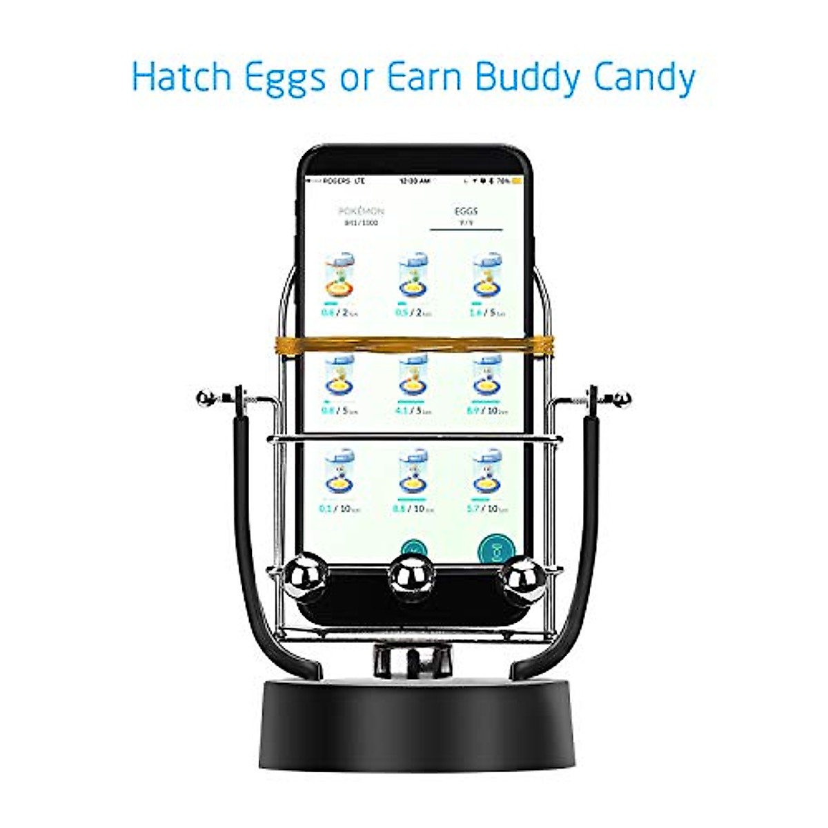 FUNTECK Phone Swing Device Phone Rocker for Steps Chanllenge and Hatching Eggs in Pokemon Go