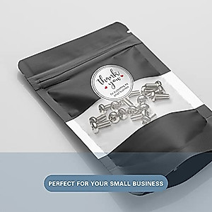 50 PCS Large Mylar Bags for Food Storage, Smell Proof Ziplock Pouch Bag, Reusable Storage Baggies for Tea,Jewerly, Wax Melts Small Home Business (4.7 x 7.8 Inch)