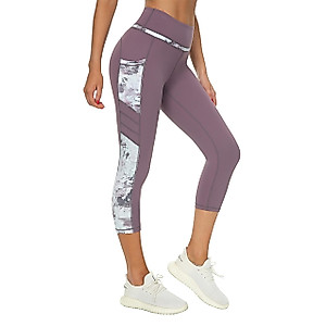 Sugar Pocket Women's High Waist Yoga Pants with Pockets，Workout Running Yoga Leggings for Women S