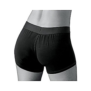 Strap U Mod Strap On Style Harness with Built in O Ring, Medium/Large, Black (AE810-ML)