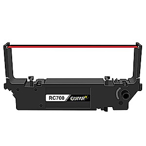 ISTAR Compatible Ribbon Replacement for Star RC700 SP700 to use with Sp 700 Sp700 Rc700 Sp712 Sp717 Sp742 Sp747 Printer (Black and Red, 12-Pack, Sealed Individual Pack)