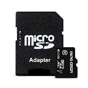 Micro Center 512GB Class 10 MicroSDXC Flash Memory Card with Adapter for Mobile Device Storage Phone, Tablet, Drone & Full HD Video Recording - 90MB/s UHS-I, C10, U1, V30, A1 (1 Pack)