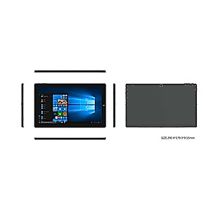 ZAOFEPU 11.6” Windows Laptop, 6+128GB Windows 10 Home Tablet PC, 2 in 1 Laptop with Touchscreen, 1920x1080 FHD Large Screen Tablet Computer Comes with a Bracket and Keyboard, Powerful 5000mAh-Black
