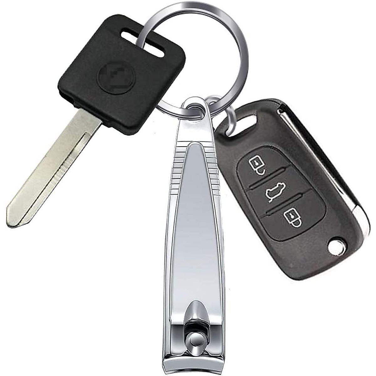 NATZERAT 50 Pack Fingernail Clipper Toenail Clippers，Stainless Steel Nail Clippers Bulk，Portable Nail Cutter Manicure Kit Toe Nail Clippers for Women Man Adult Homeless Care