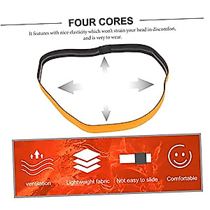 Unomor 2pcs Antiperspirant Sports Headband Sweat Headband scrunchies for Women Football Sweatband Workout White Soccer Ball Running Headbands Fitness Comfortable Supplies Polyester