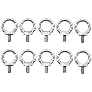 Eowpower 10 Pieces M6 Male Thread Machinery Shoulder Lifting Ring Eye Bolts