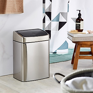Brabantia Touch Bin, 2 Gal / 10L, Matte Finger Print Proof