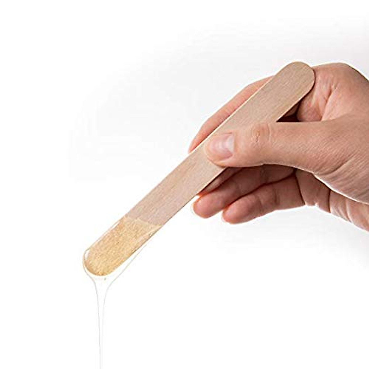 All Natural Wax Applicator Sticks Waxing Wood Body Spa Hair Eyebrow Removal Craft Sticks Applicator Spatula,4 Inch,200 Pieces.