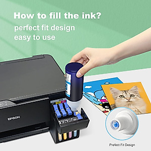 Galada Autofill Ink Work with ET-2400 ET-2720 ET-2760 ET-2850 ET-7720 ET-15000 Anti-UV/ICC Free