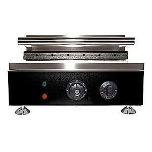 GorillaRock Corn Dog Waffle Maker for Commercial Use | 6 Hotdog Waffles on a Stick | Stainless Steel | 110V