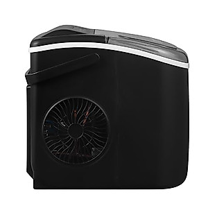 Panana Countertop Ice Makers,Automatic Clean,Portable Ice Maker 9 Bullet Ice Ready in 7-12min,26.5lbs/24H,for Home/Kitchen/Office/Party,Black