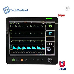 PM6800VCS 15" Veterinary Multi-Parameter Monitor with ETCO2(sidestream) ECG RESP SpO2 NIBP Temp PR