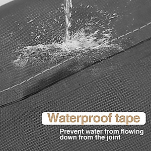 HREFEU Patio Furniture Set Cover Outdoor Sectional Sofa Set Covers 98" L x 78" W x 28" H(inches) Outdoor Table and Chair Set Covers Water Resistant Large