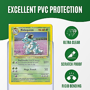 Collectible Supplies Top Loaders for Cards | 3x4 Inch Card Protectors for Collective Trading| Protective Sports Card Holder | Standard Size | Penny Soft Sleeves (100 Toploaders + 100 Penny Sleeves)