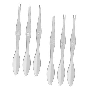 Luxshiny 6pcs 304 Wine Opener Set Nippers Tool Household Tool Set Lobster Crackers Nutcracker Set Gifts Sets Nut Tool Kit Grabber Pickle Silver Hairy Crab Meat Fork Gift Set