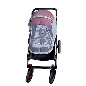 Enovoe Durable Baby Stroller Mosquito Net - Perfect Bug Net for Strollers, Bassinets, Cradles, Playards, Pack N Plays and Portable Mini Crib (White)