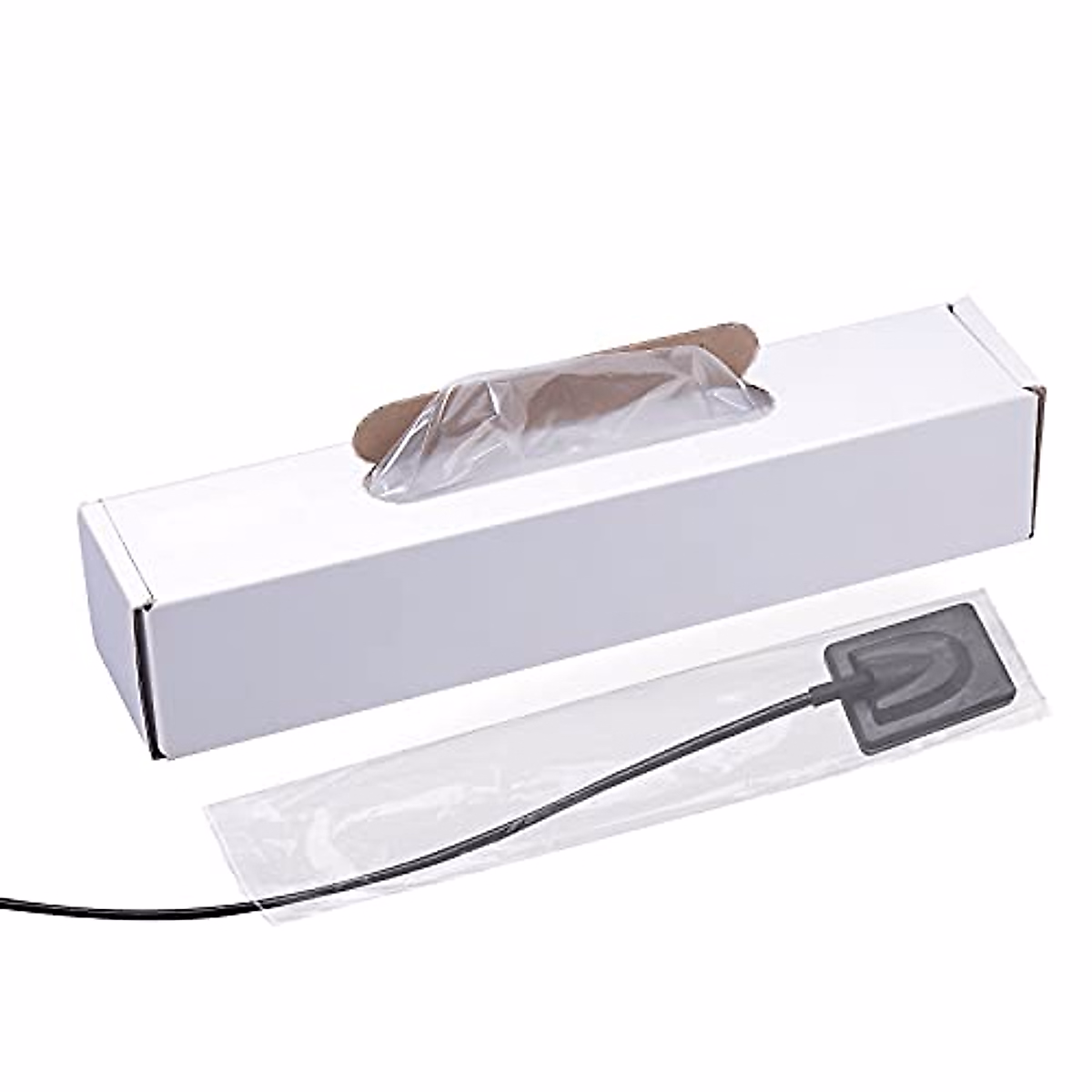 Annhua 500 PCS Dental Protective Cover Disposable for Digital Sensor, Dental Imaging & Sensor Guide Sleeves Films Implant Protective Covers - Plastic Optic & Transparent Sheet