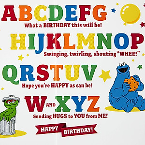 Hallmark Sesame Street Birthday Card For Kids (Birthday Abcs) (599RZB1384)