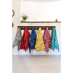 Rugs.com Chindi Cotton Collection Rug – 2' x 3' Yellow Flatweave Rug Perfect for Living Rooms, Large Dining Rooms, Open Floorplans