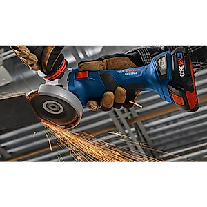 BOSCH GWX18V-8B15 18V X-LOCK Brushless 4-1/2 In. Angle Grinder Kit with (1) CORE18V® 4 Ah Advanced Power Battery