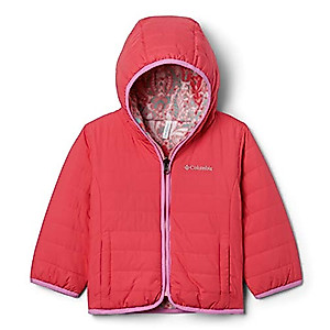 Columbia Toddler Girls Double Trouble Jacket, Bright Geranium/Pink Orchid, 2T