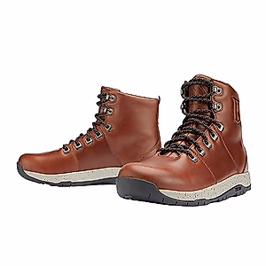 VIKTOS Men's Full-Grain Leather Mid-Height Breathable Actual Waterproof Boots, Gunstock, 9