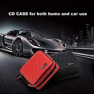 CCidea 40 Capacity CD/DVD Case Holder Portable Wallet Disc Storage Binder for Car, Home,Travel Carrying Organizer (Black) Specials