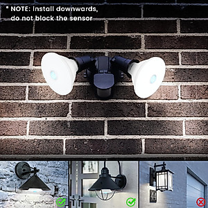 Torkase Upgraded Motion Sensor Light Bulbs, Outdoor Security PAR38 Flood LED Light Bulbs with Light Sensor,E26 Movement Activated 5000K Daylight, 20W 2000LM-150W Equivalent, for Indoor-Outdoor, 2 Pack