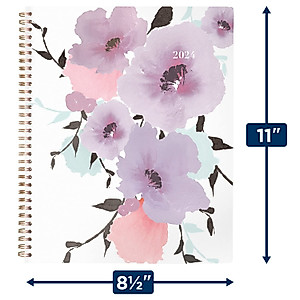 Cambridge 2024 Weekly & Monthly Planner, 8-1/2" x 11", Large, Mina (1134-905-24)