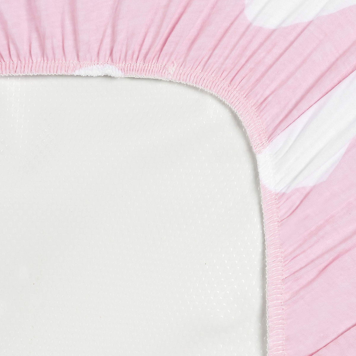 EVERYDAY KIDS 2 Pack Baby Changing Pad Covers for Baby Girl – Fits Most Changing Table Pads; 100% Cotton Jersey Knit, Breathable, Soft Changing Table Topper – Pink and White Hearts and Polka Dots