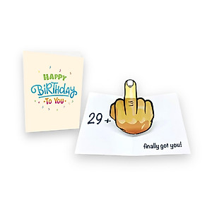 AVINITI Dark Humor Pop Up 30th Birthday Card with Surprising Message in 3D | Gag Bday Popup Card Gift for Friends, Family, Husband, Wife, Son, Daughter, Co-worker (30th Birthday)